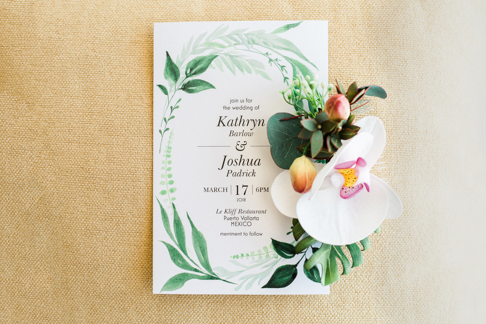 Kathryn & Josh's White Destination Wedding