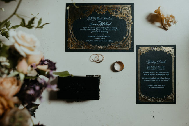 Victorian Gothic Wedding in Portland Oregon